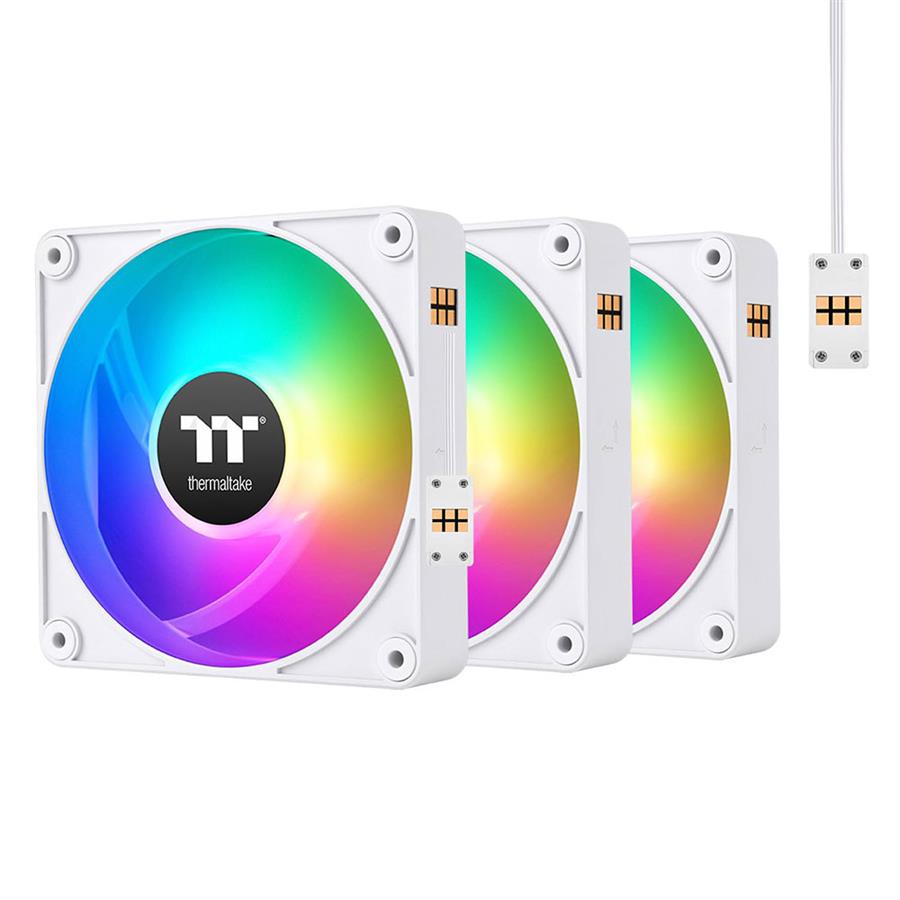 FAN COOLER TT THERMALTAKE CT120 EX ARGB PACK X3 MAGNETICO WHITE